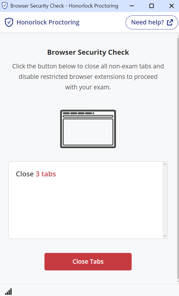 Connecting to the Exam - Honorlock